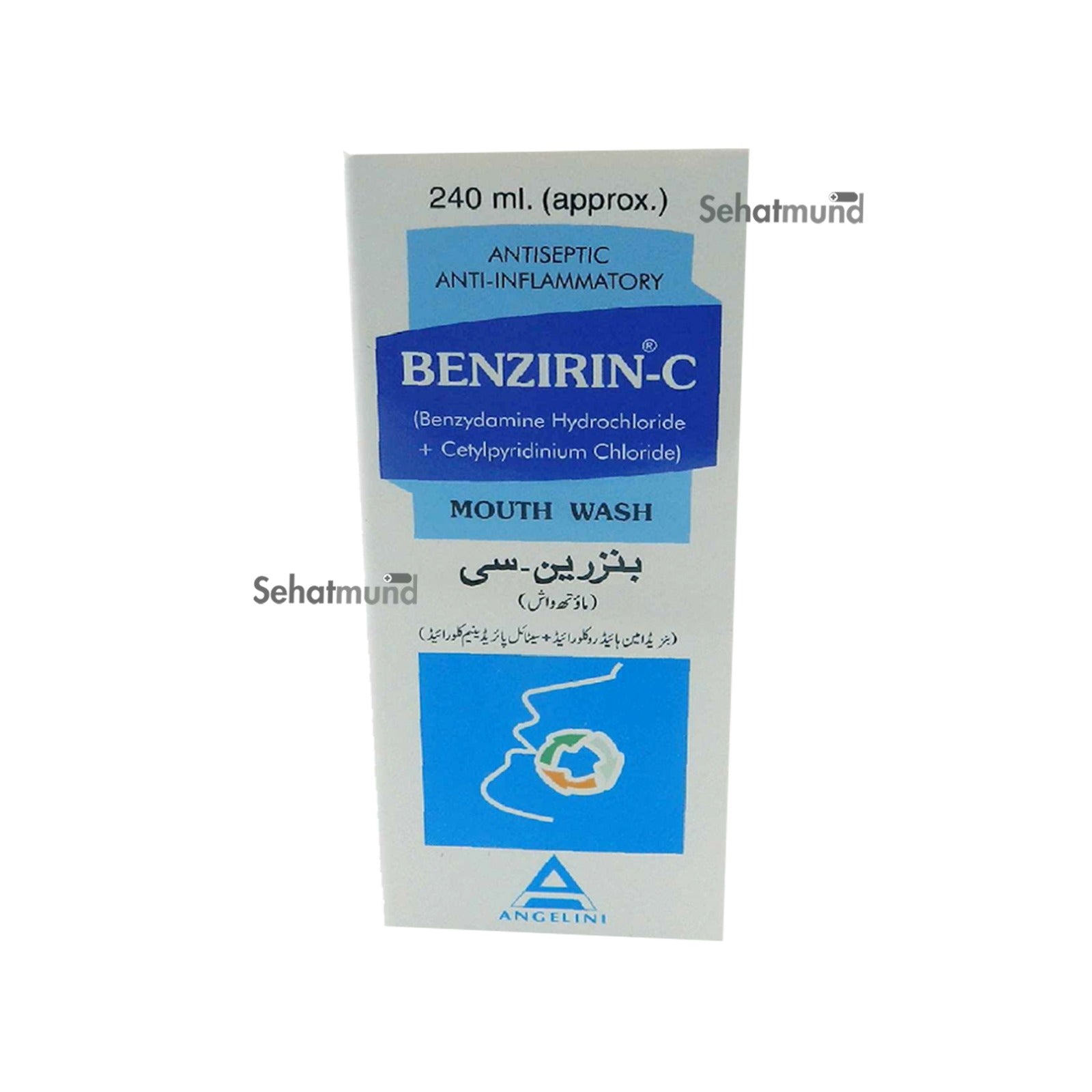 Benzirin C Oral Mouthwash 240ml – SehatMund Online Medicine