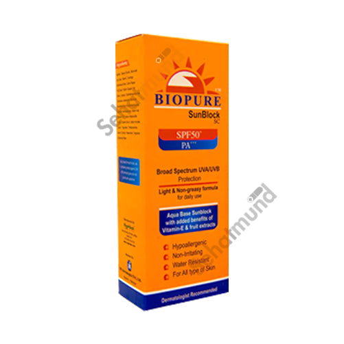 Biopure Sunblock SPF50 45g – SehatMund Online Medicine