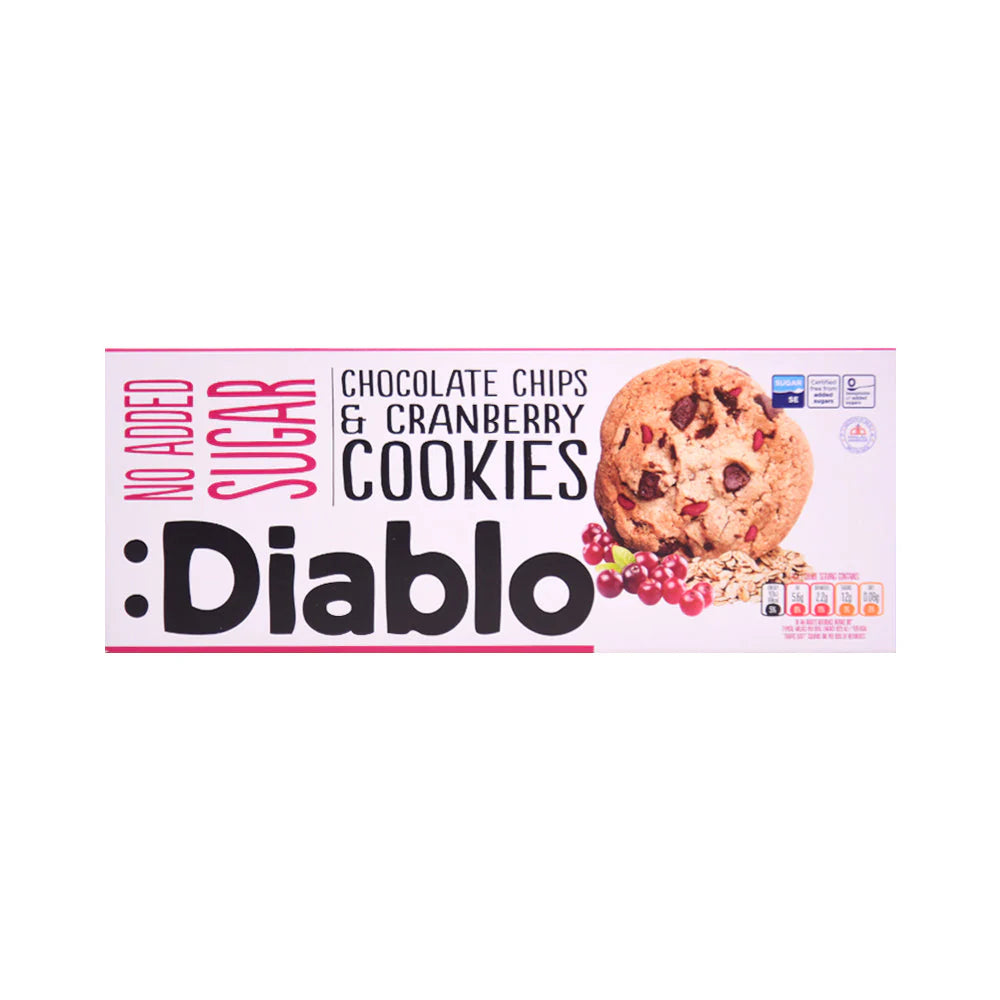 Diablo Cookies Chocolate Chip & Cranberry 135g – SehatMund Online Medicine