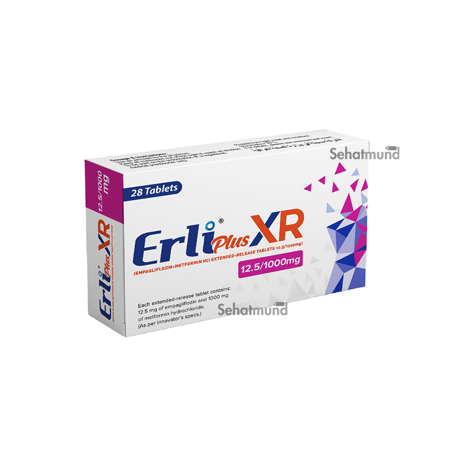 Erli Plus XR Tablets 12.5/1000mg – SehatMund Online Medicine