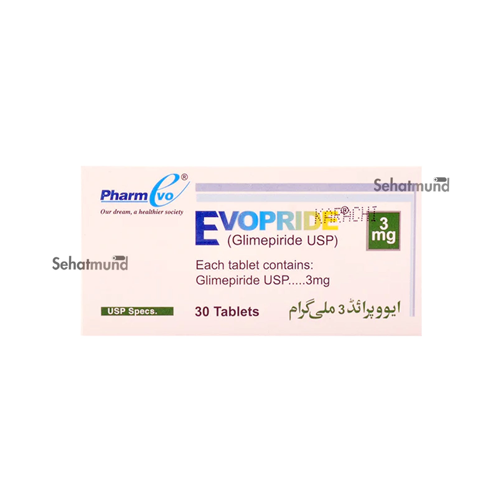 Evopride Tablets 3mg – SehatMund Online Medicine