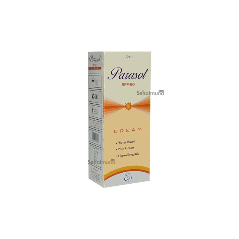 Parasol SPF60 Cream 60g – SehatMund Online Medicine