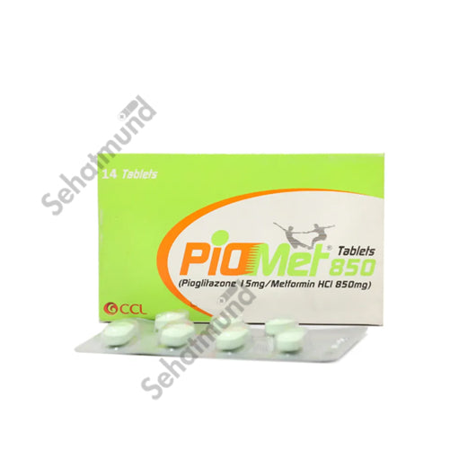 Piomet Tablets 850mg – SehatMund Online Medicine