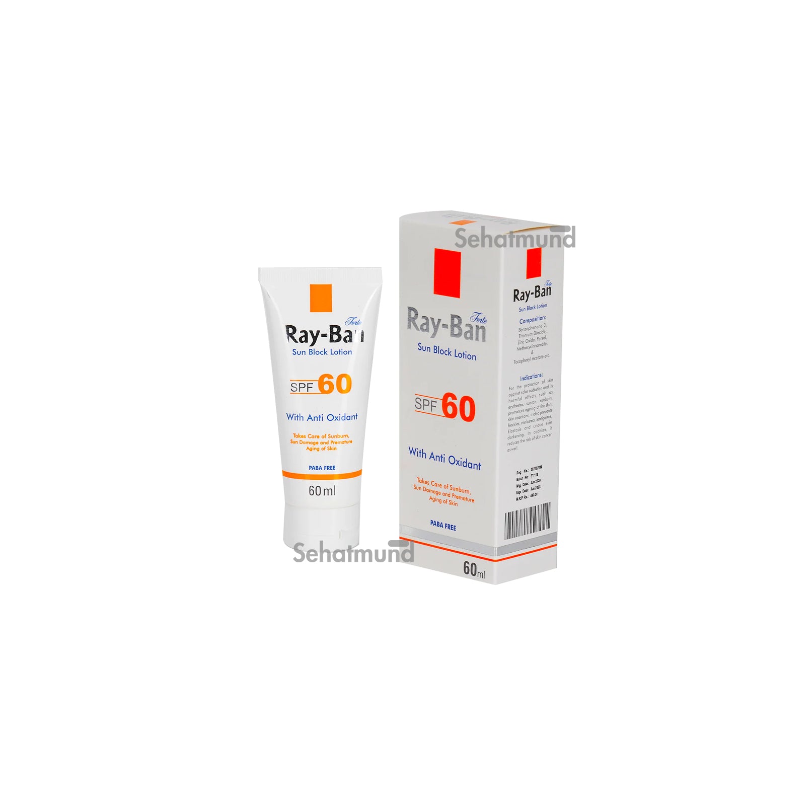 Ray-Ban SPF60 Lotion – SehatMund Online Medicine