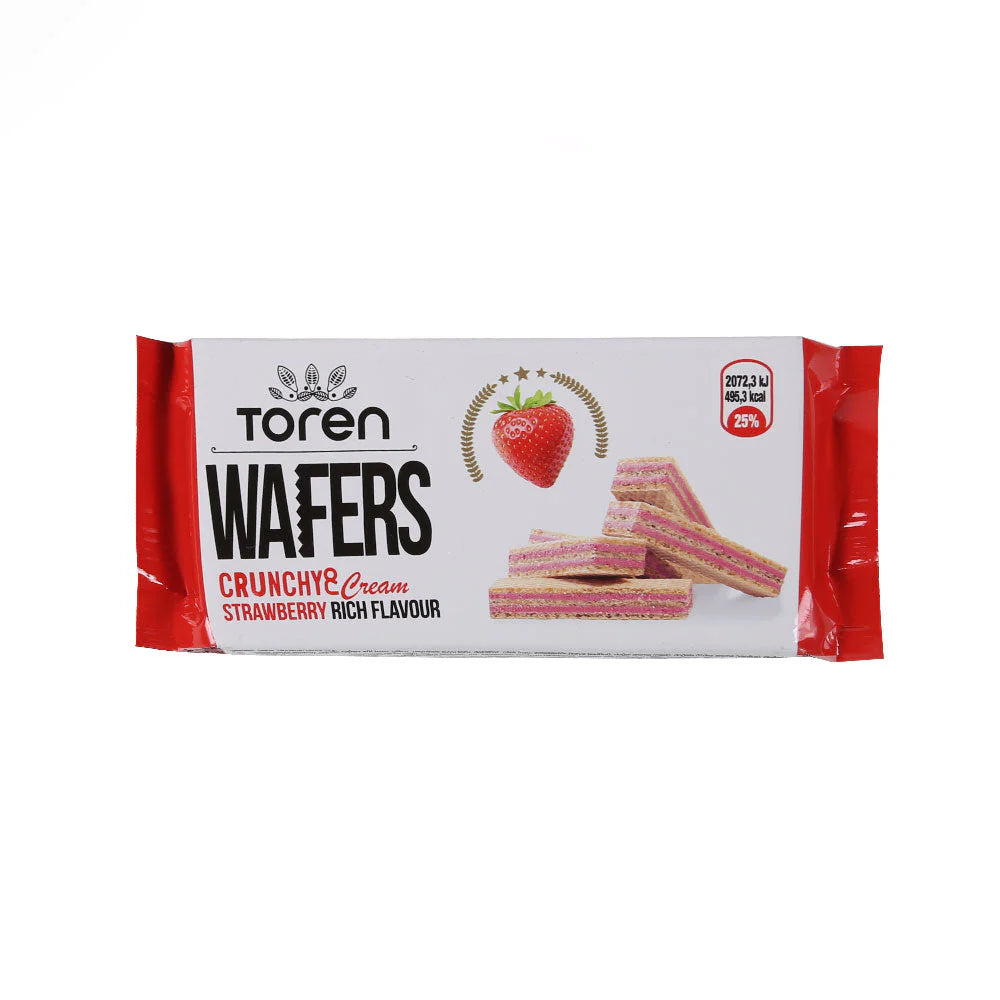 Toren Wafers Crunchy & Cream Strawberry 55g – SehatMund Online Medicine