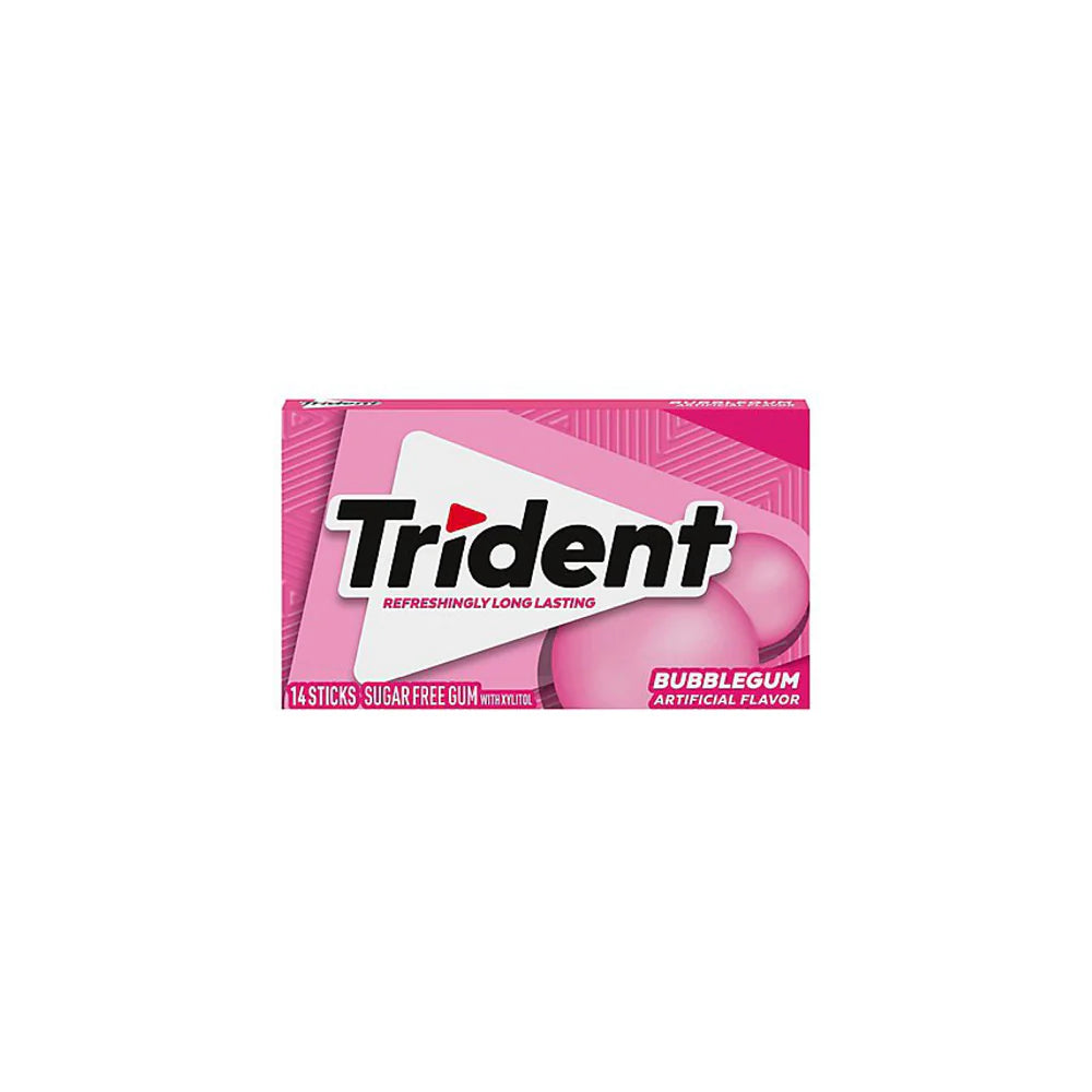 Trident Bubble Gum Pink Sugar Free 14 Sticks – SehatMund Online Medicine